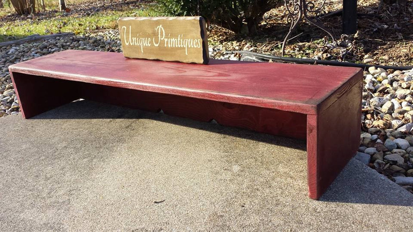 Table TV Computer Riser Bench Centerpiece Entertainment Center | Etsy