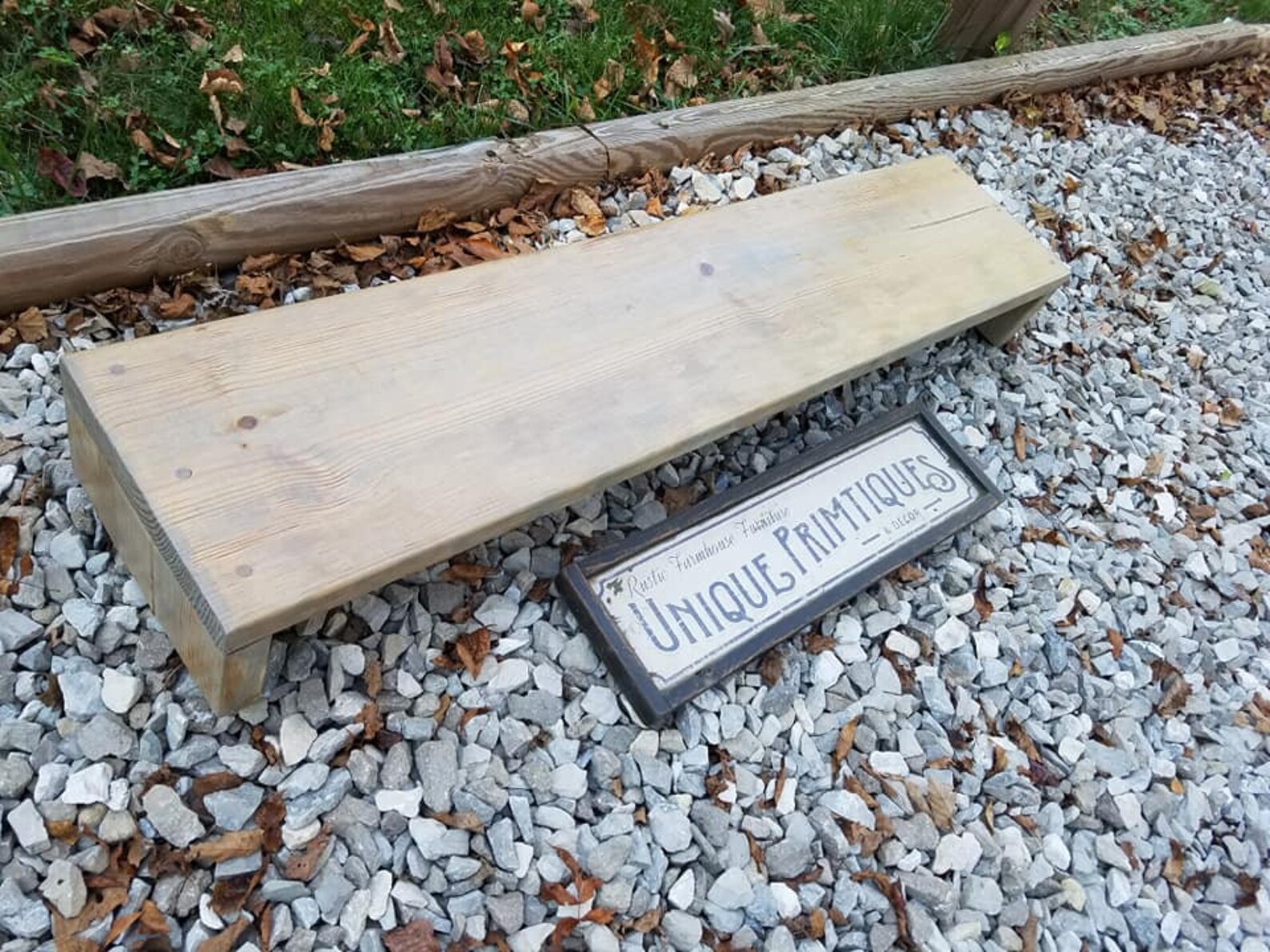 Rustic TABLE RISER Bench Large Centerpiece TV Entertainment - Etsy