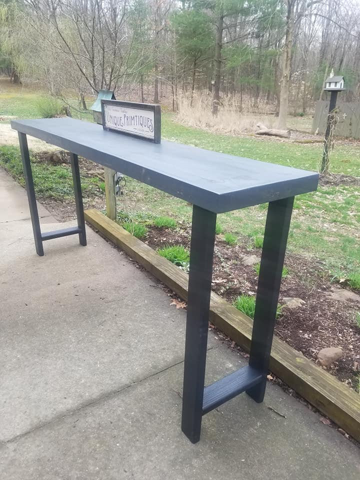 RUSTIC SOFA BAR Table Console Tall Large Long Entryway Entry | Etsy