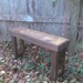RUSTIC WOOD BENCH Indoor Outdoor Dark Walnut Light Weight - Etsy