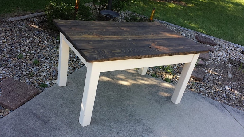 RUSTIC FARMHOUSE TABLE Country Kitchen Dining Living Farm - Etsy