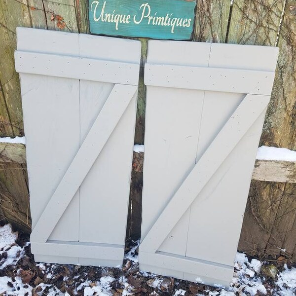 Barn Door Window Shutters - Etsy