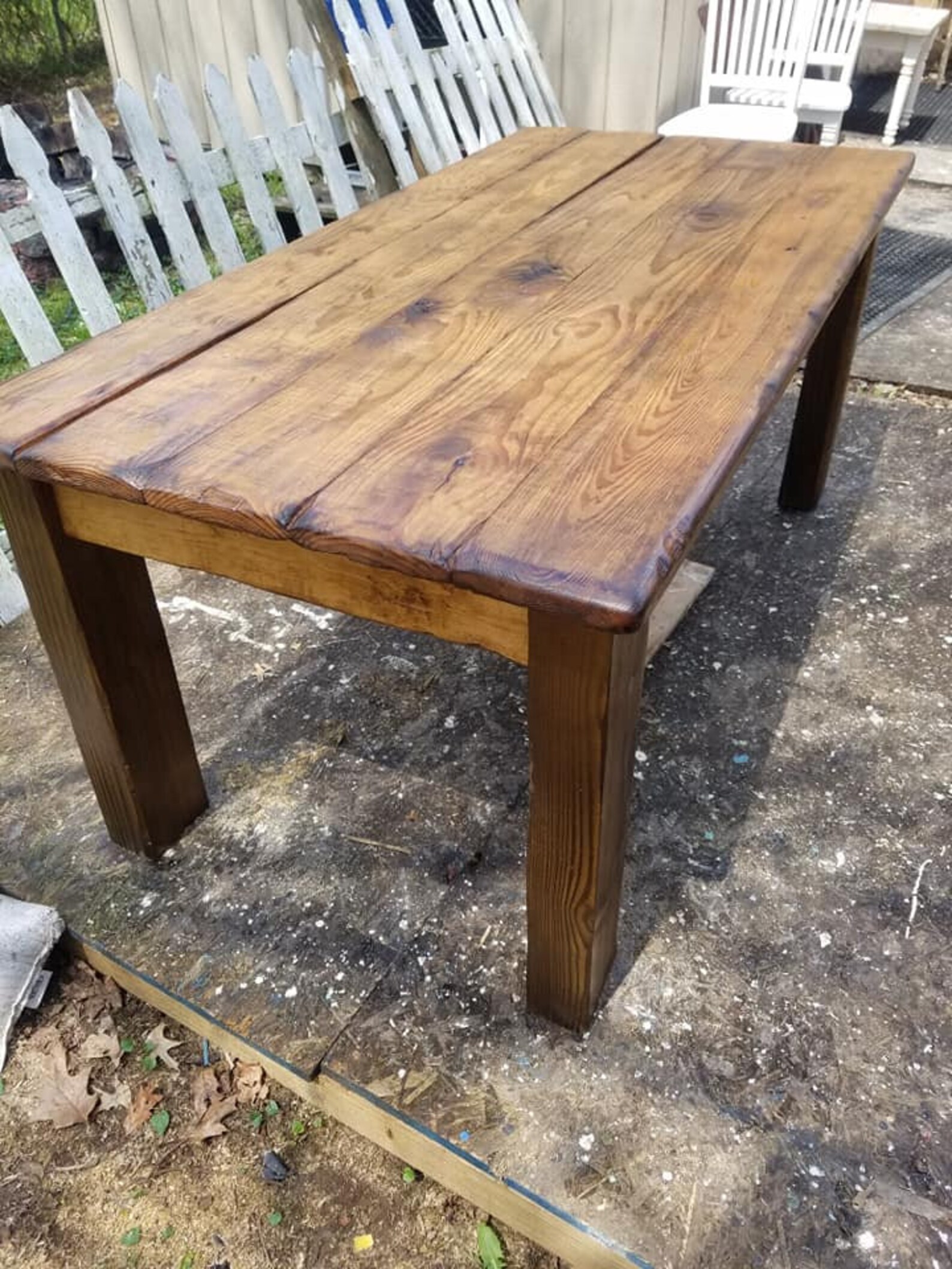 Rustic FARM TABLE Reclaimed Wood Farm House Primitive Country | Etsy