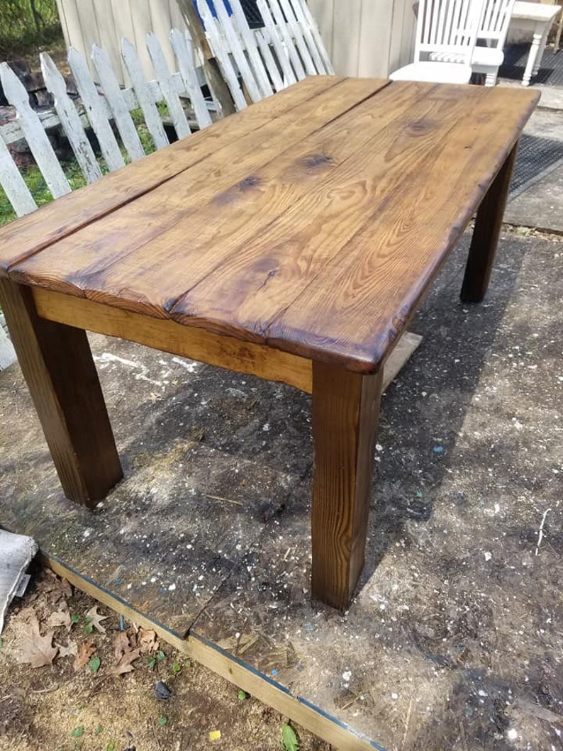 Rustic FARM TABLE Reclaimed Wood Farm House Primitive Country - Etsy