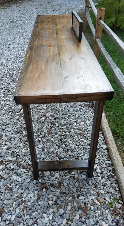 RUSTIC SOFA BAR Console Entryway Entry Extra Large Long Hall Tall ...