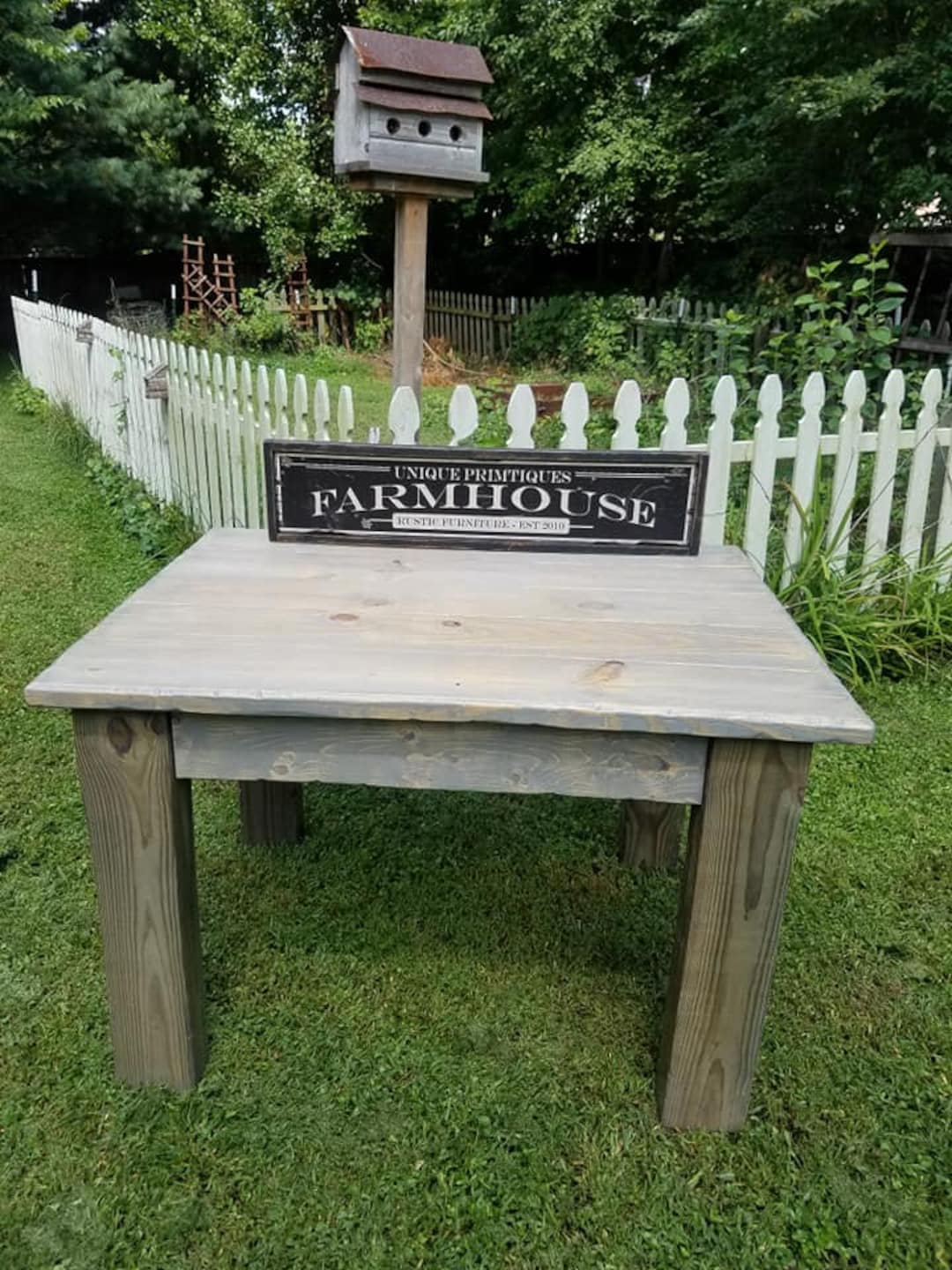 Rustic FARM TABLE Reclaimed Wood Farm House Primitive Country Cabin ...