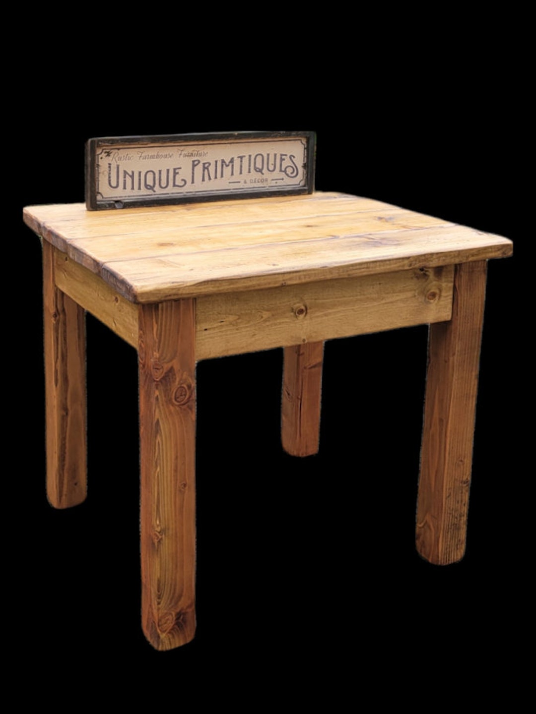 RUSTIC FARMHOUSE TABLE Small Kitchen Dining Farm House Reclaimed Wood ...