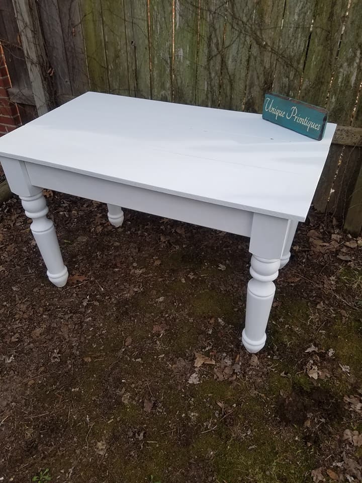 Rustic KITCHEN TABLE Turned Leg Reclaimed Wood Farm House | Etsy