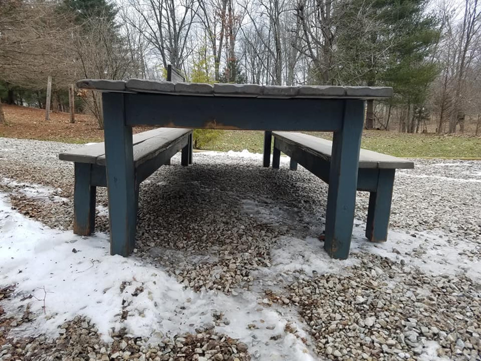 RUSTIC 12-foot FARMHOUSE TABLE Large Farm House Kitchen - Etsy