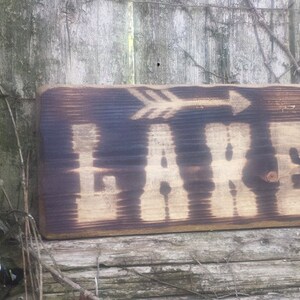 Fire-burned Rustic Reclaimed Distressed Wood Sign LOT of 4 Salvaged Art ...