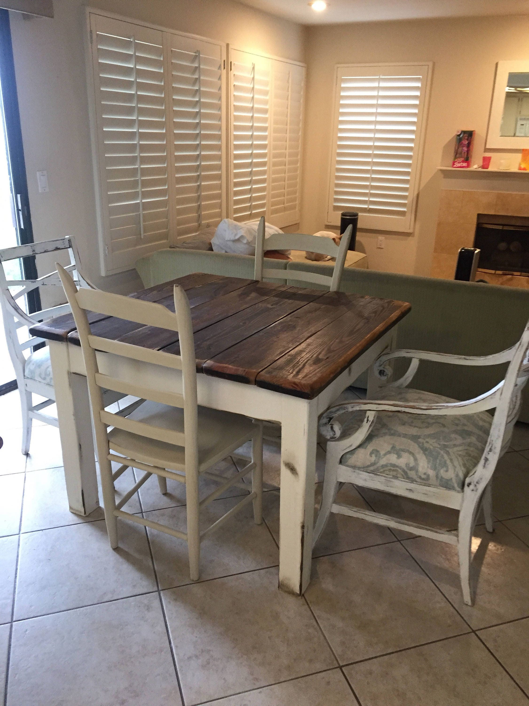 Rustic FARMHOUSE Table | Etsy