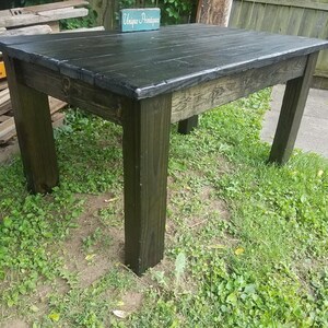 Rustic FARM TABLE Reclaimed Wood Farm House Primitive Country Cabin ...