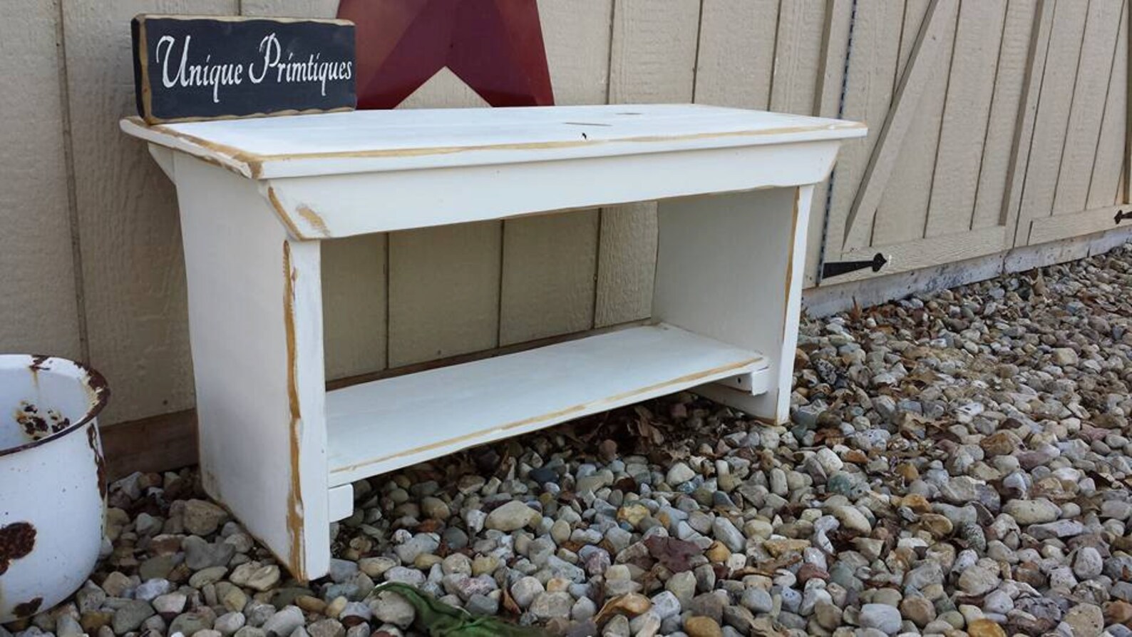 RUSTIC FARMHOUSE BENCH Farm House Country Kitchen Reclaimed | Etsy