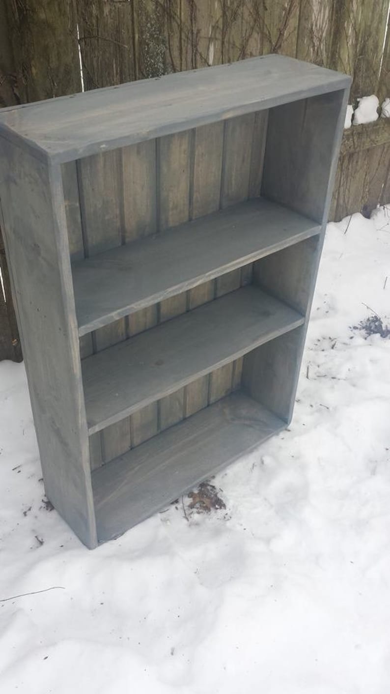 RUSTIC FARMHOUSE BOOKCASE Farm House Country Cabin Shelving Reclaimed ...