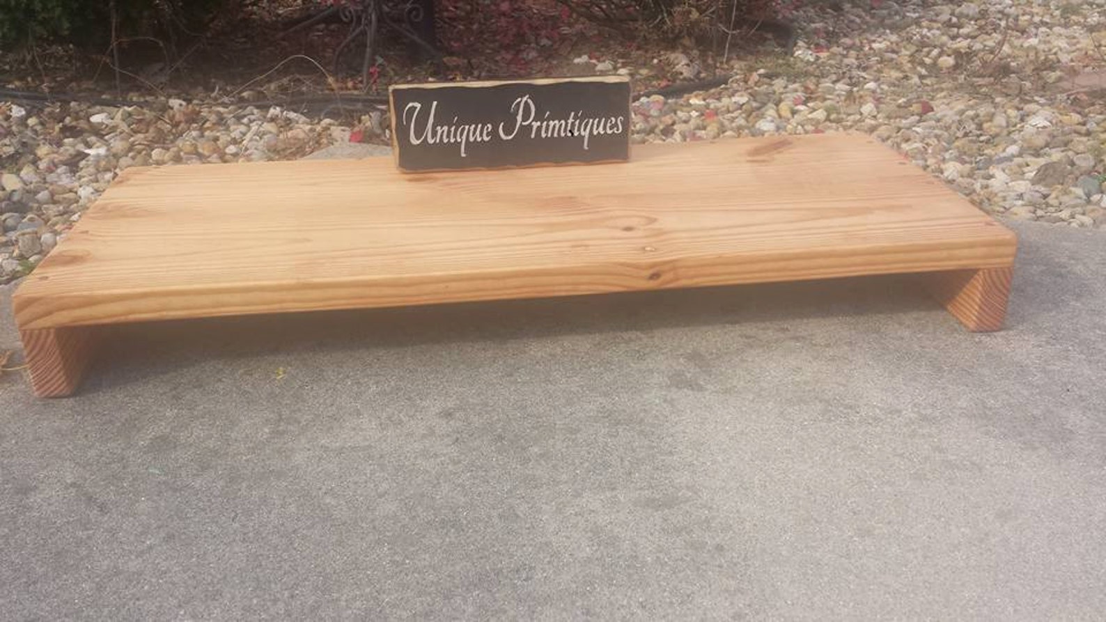 Rustic Reclaimed Wood TABLE TV RISER 17x40x4-1/2h Bench - Etsy