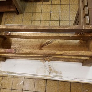 Rustic Wood CRATE Bleached Blue Hand Made Bathroom Kitchen Living Room ...