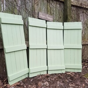 Rustic Wood Shutters Country Barn Display Indoor Outdoor Primitive ...