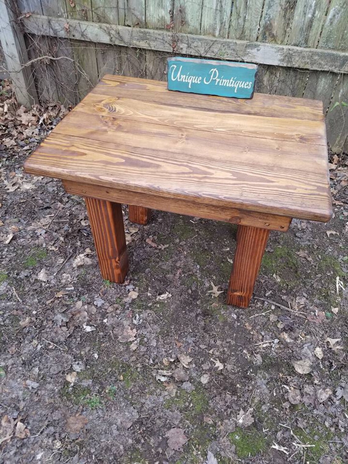 Rustic Small Wood COFFEE TABLE or Large END Kids Table English - Etsy