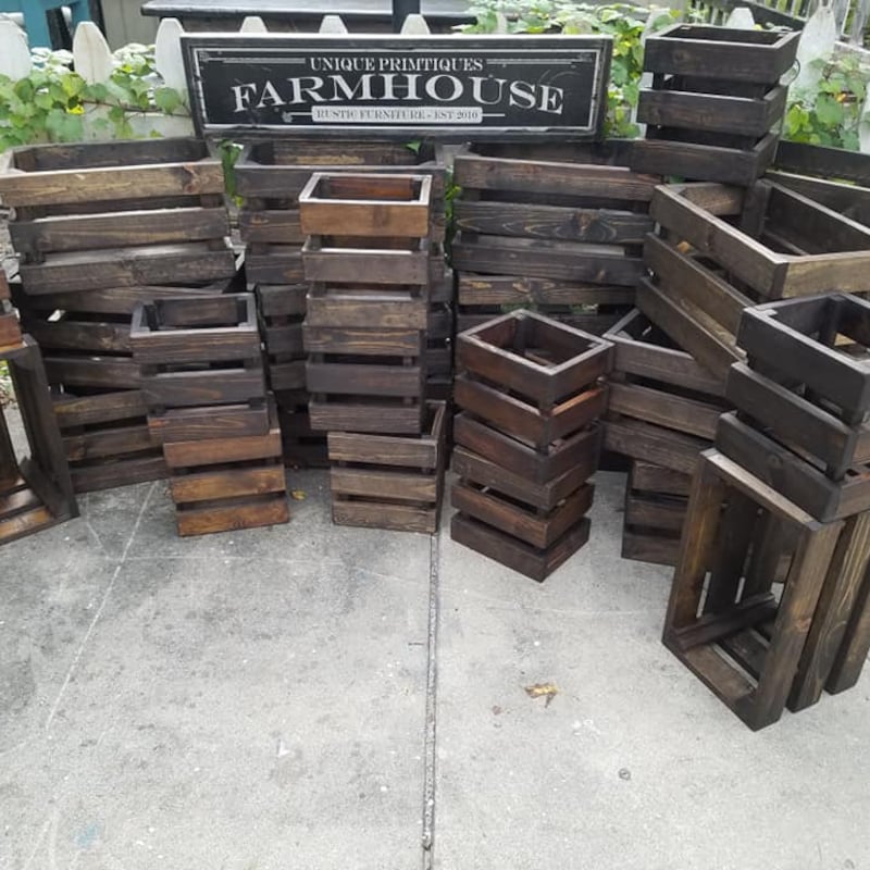 Old Wood Crate - Etsy