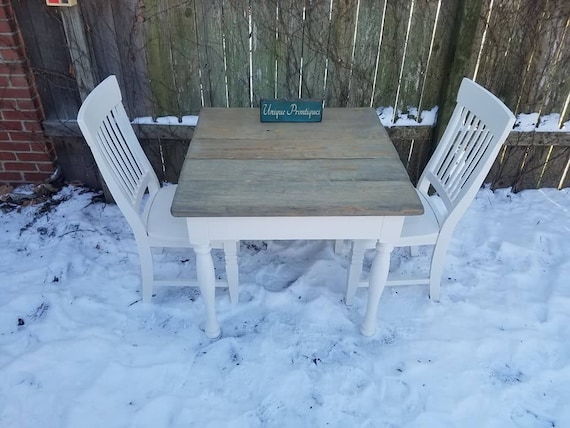 French Country Farmhouse Kitchen Table & Chairs Set Rustic | Etsy