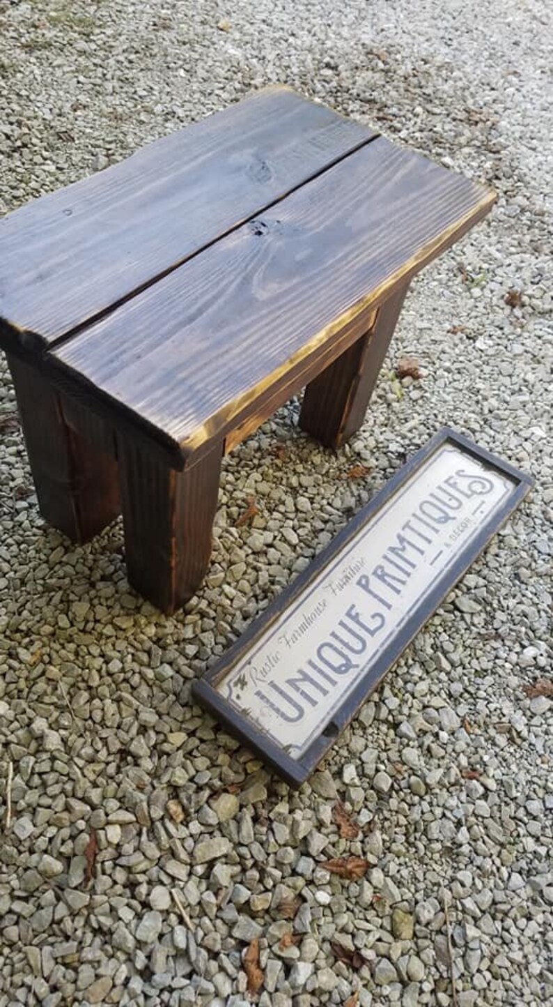 RUSTIC FARMHOUSE BENCH Farm House Indoor Outdoor Kitchen | Etsy