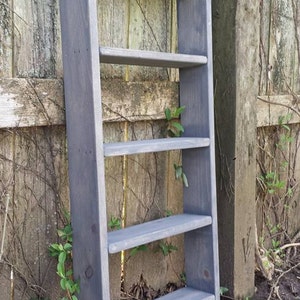 Fire Engine RED Ladder Shelf Home Wall Decor Custom Sizes Colors ...