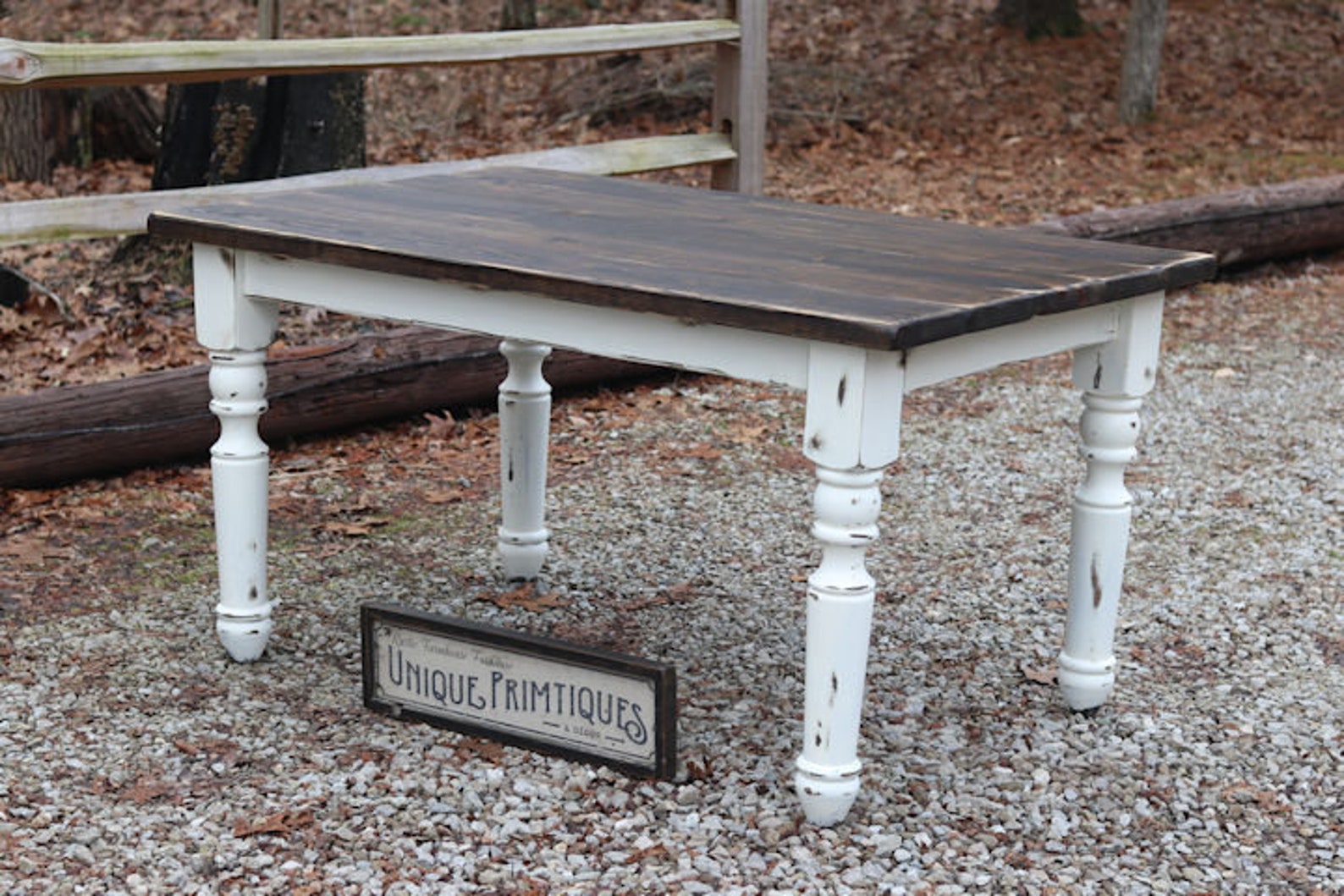 French Country Rustic Farmhouse TABLE Reclaimed Weathered - Etsy