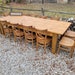 Rustic FARM TABLE 10 Ft or 12 Foot Set W/you Pick Chairs Farm House ...