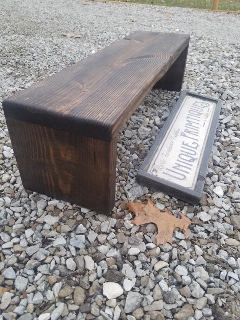 Rustic TABLE RISER Bench Large Centerpiece TV Entertainment - Etsy