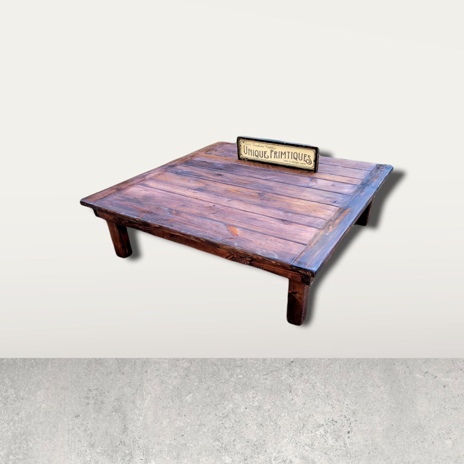 RUSTIC FARMHOUSE COFFEE Table Extra Large Square Farm House - Etsy