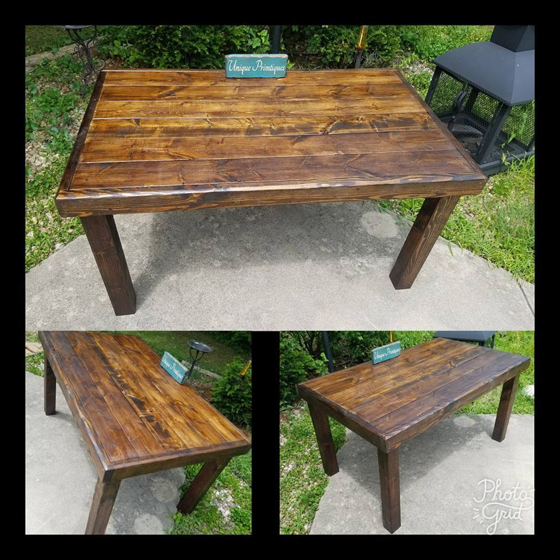 RUSTIC FARMHOUSE DESK Small Kitchen Dining Table Farm House - Etsy