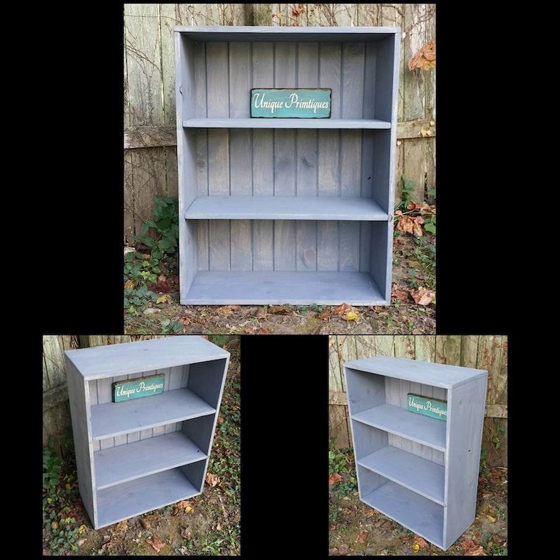 RUSTIC FARMHOUSE BOOKCASE Farm House Country Cabin Shelving - Etsy