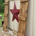 RUSTIC WOOD SHUTTERS Country Barn Display Indoor Outdoor Primitive ...