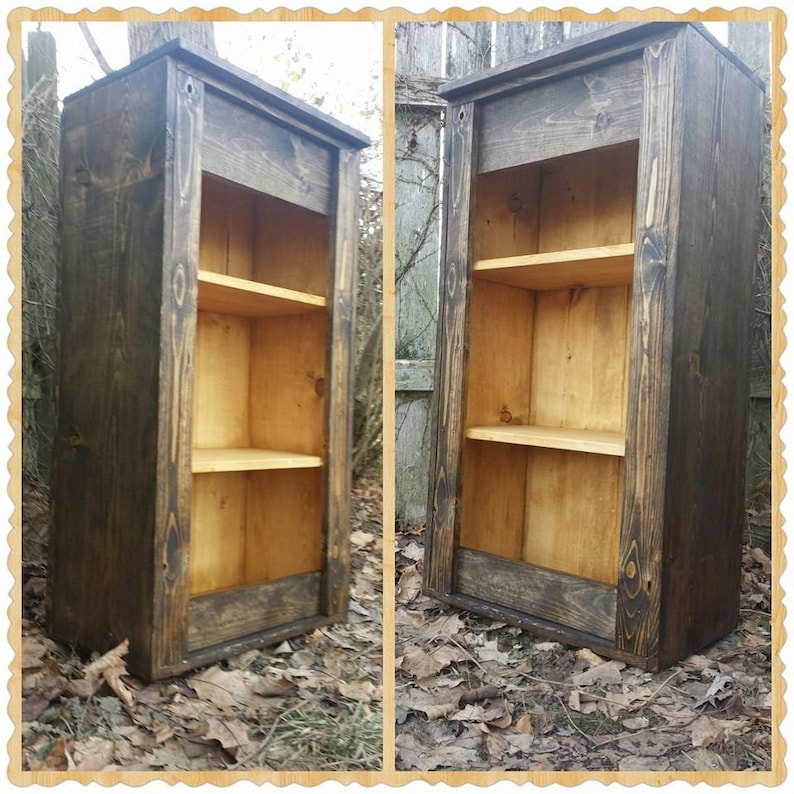 Rustic Primitive Large Dark Walnut Golden Oak Stain Reclaimed - Etsy