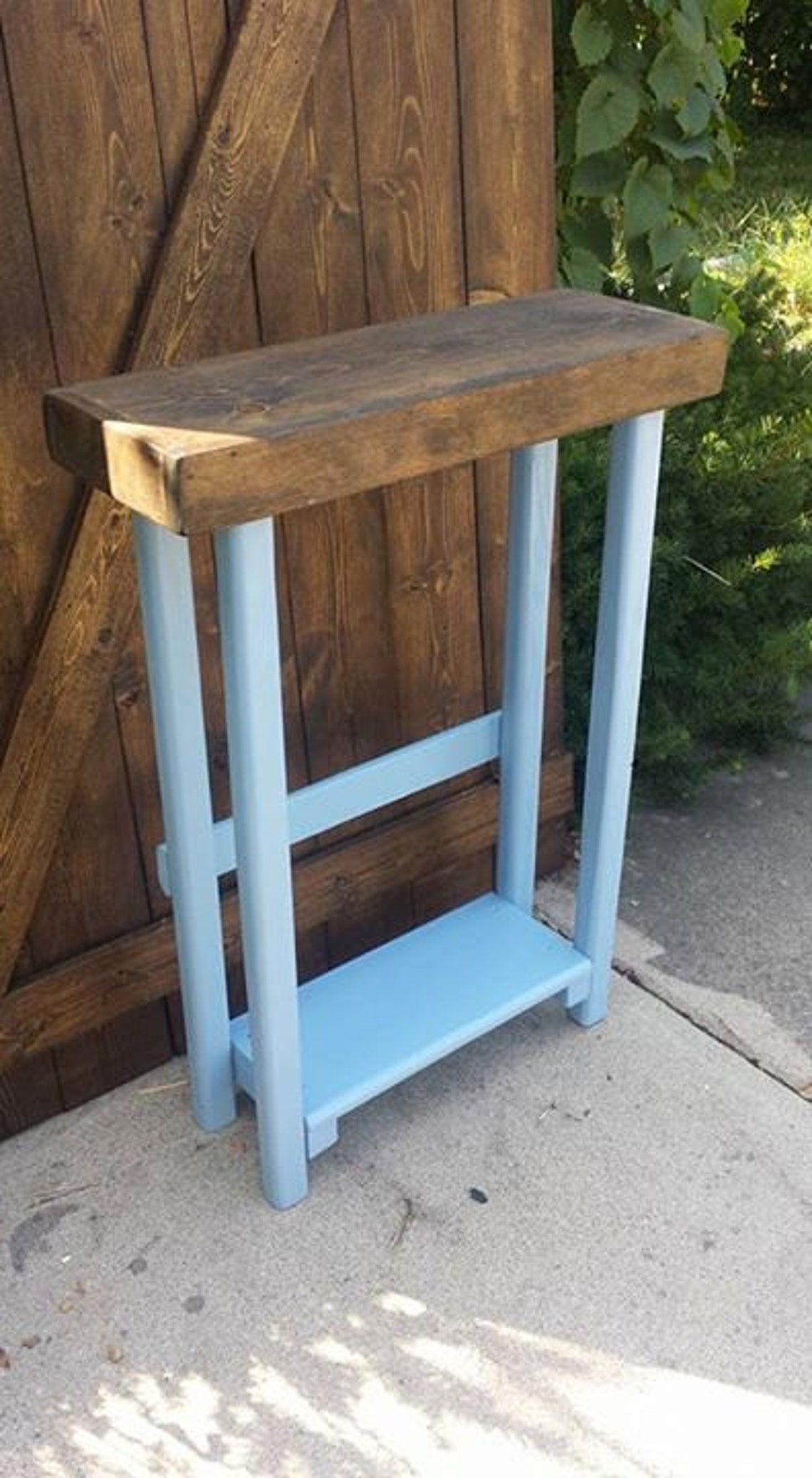 Unique Accent Hall Entry TABLE 8-3/4x24x33h Primitive Rustic | Etsy