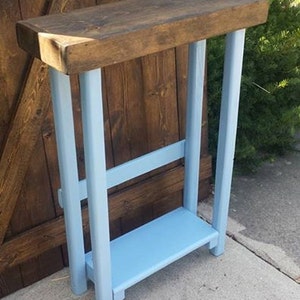 Unique Accent Hall Entry TABLE 8-3/4x24x33h Primitive Rustic Dark ...