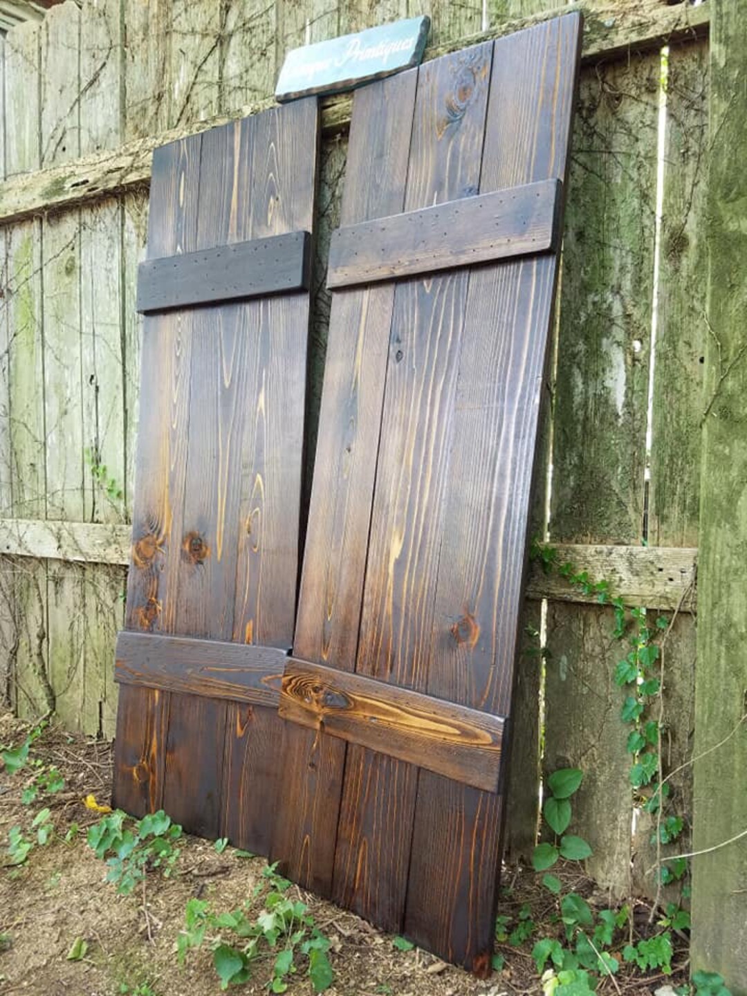 RED CEDAR SHUTTERS Farmhouse Style Rustic Farm House Wood Mini Barn ...