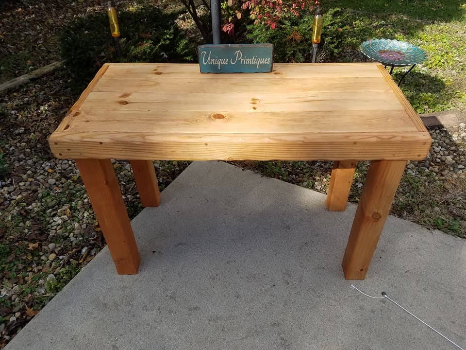 RUSTIC FARMHOUSE DESK Small Kitchen Dining Table Farm House | Etsy