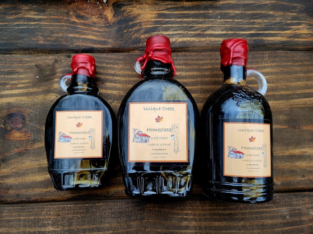 PURE Southern Indiana Maple Syrup Aged Dark Robust Sweet & Smokey ...