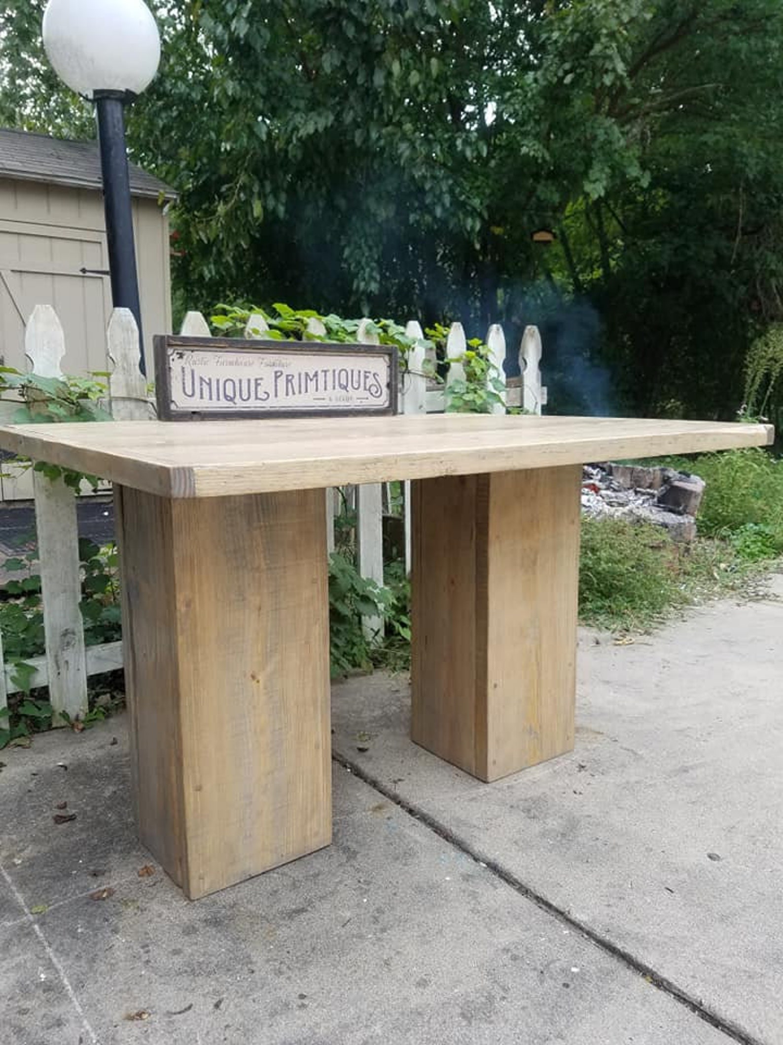 Rustic Reclaimed Wood Table Desk Dining Minimalistic Modern | Etsy