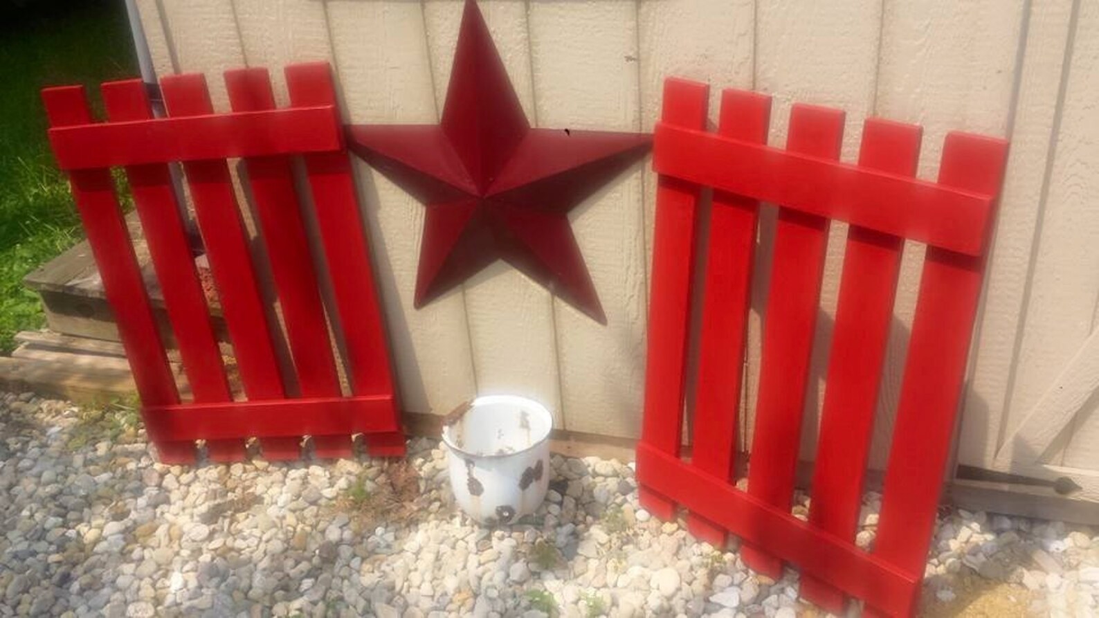 WOOD SHUTTERS 24w X36h Rustic Bright Heirloom Red Wooden - Etsy