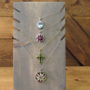 Rustic JEWELRY DISPLAY Necklace Stand Holders Different Sizes Custom ...
