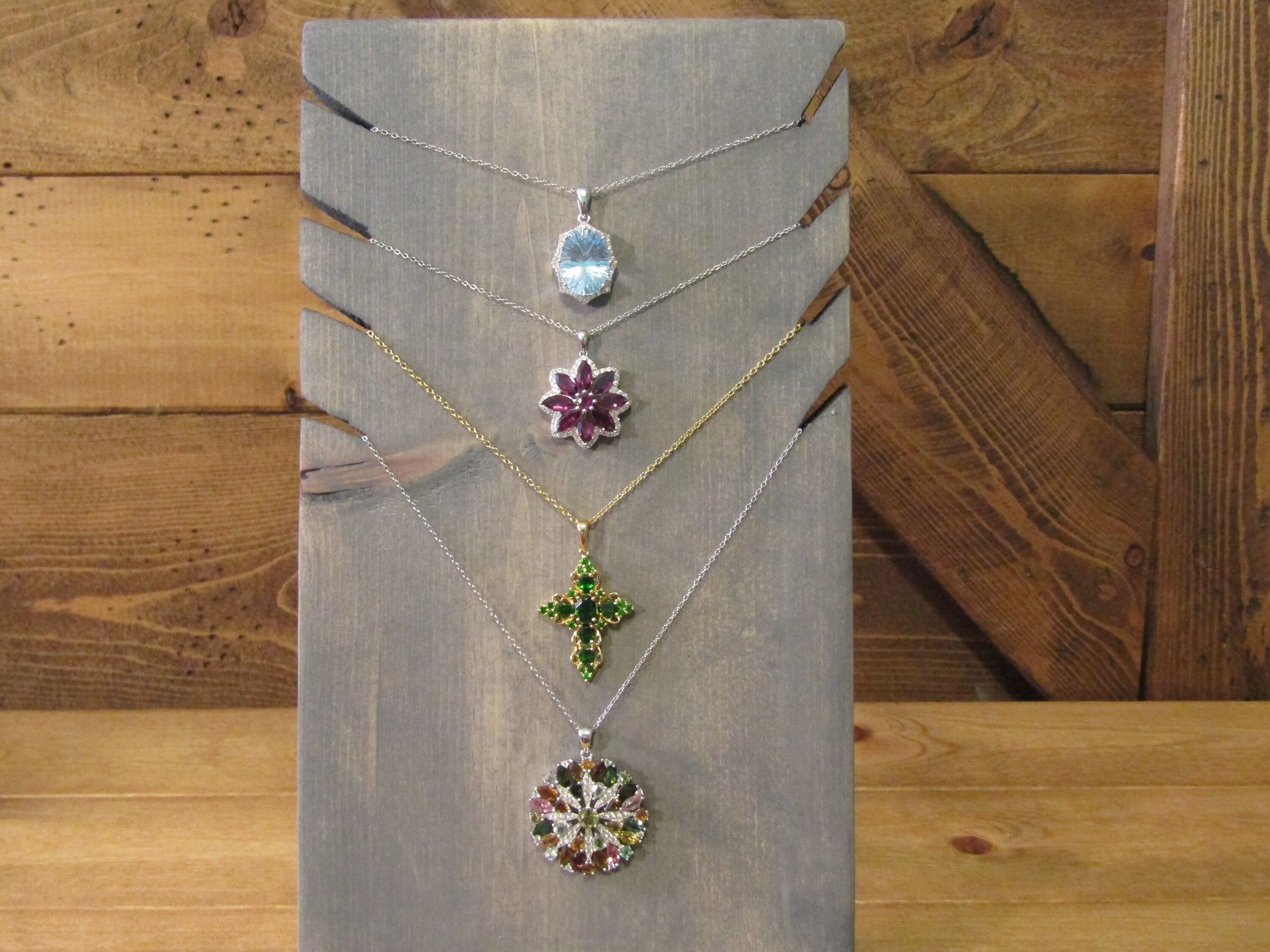 Rustic JEWELRY DISPLAY Necklace Stand Holders Different Sizes | Etsy