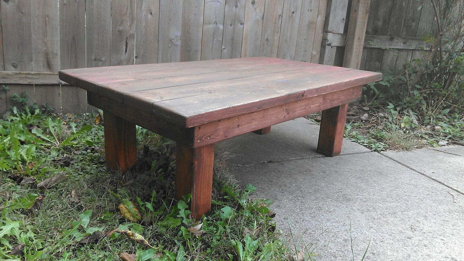 FARMHOUSE COFFEE TABLE Rustic Farm House American Walnut | Etsy