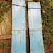 RUSTIC WOOD SHUTTERS 5-slat Country Barn Display Indoor Outdoor 12-1 ...