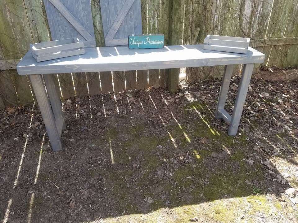 RUSTIC BAR TABLE Sofa Console Entryway Entry Large Reclaimed | Etsy