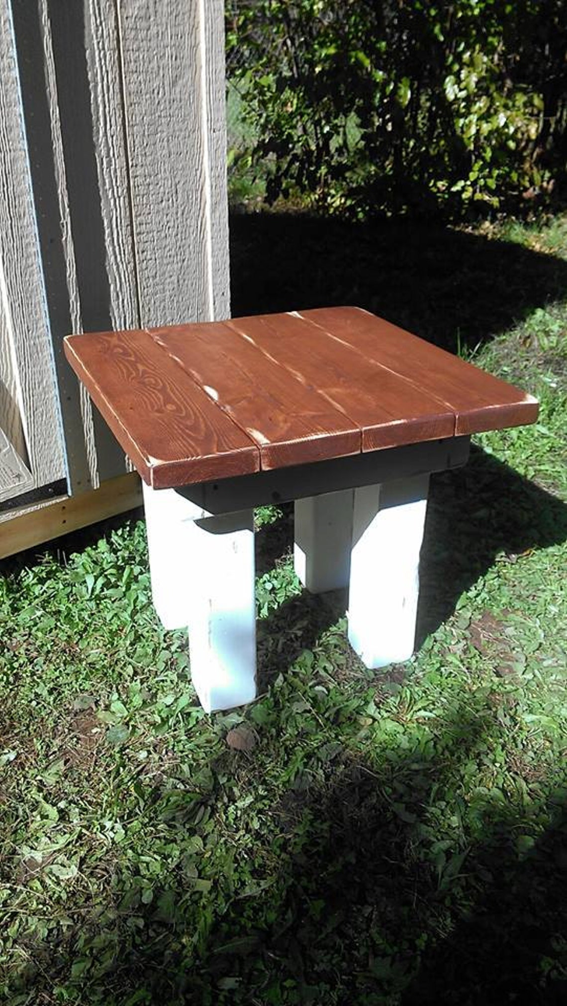 RUSTIC FARMHOUSE End Side Farm TABLE American Walnut Country - Etsy