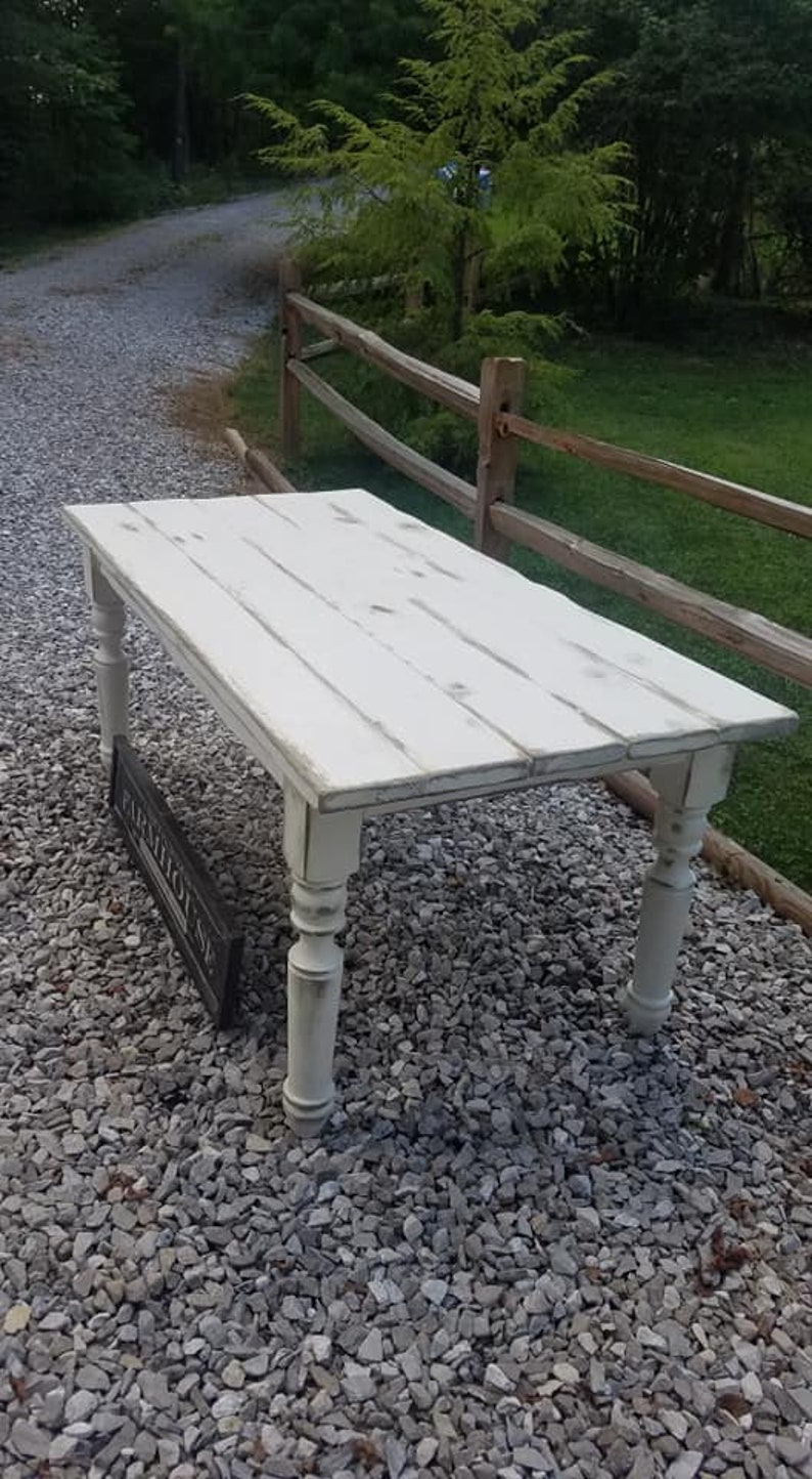 French Country Rustic Farmhouse TABLE Reclaimed Weathered - Etsy