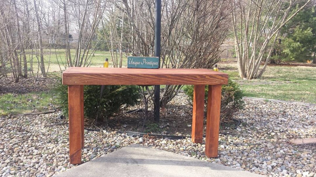 RUSTIC DESK TABLE Console Desk Reclaimed Wood Unique Primtiques ...