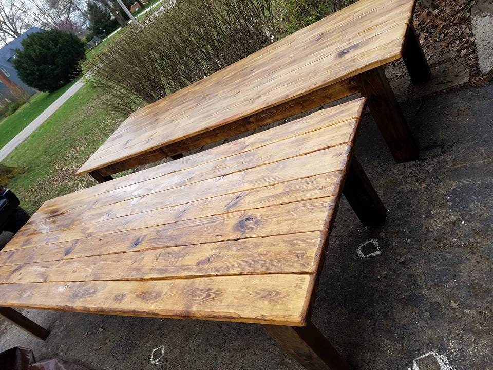 Rustic FARM TABLE Reclaimed Wood Farm House Primitive Country | Etsy